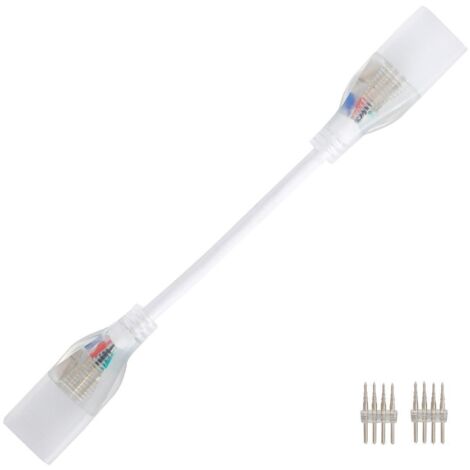 Cable Conector Neón LED 11 W/m RGB 220V AC 60 LED/m Semicircular 180º ...