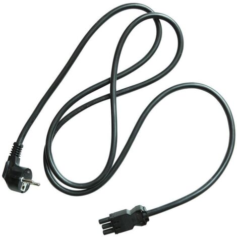 Cable GST18 3 Polos Macho para Enchufe Tipo F de 3m Negro