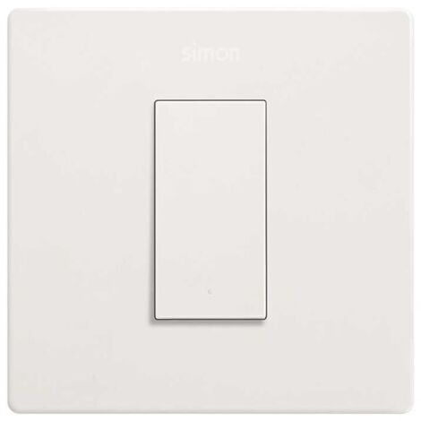 Interruptor Simple Pulsador Monoblock SIMON 270 20000952-090 Blanco