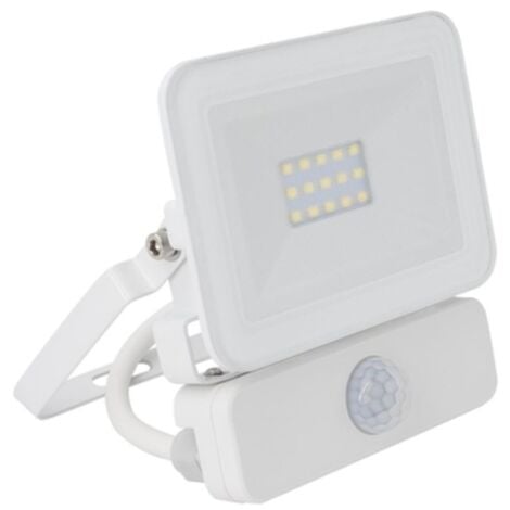Foco Proyector LED 10W 120 lm/W IP65 Slim con Detector de Movimiento PIR 4500K Blanco Neutro