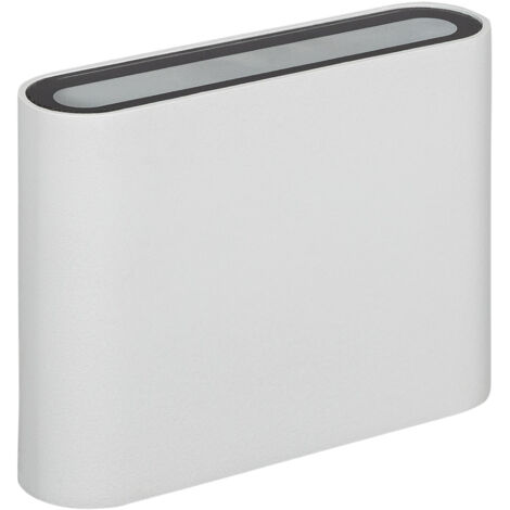 Aplique de Pared Exterior LED 6W Iluminación Doble Cara Cuadrado Blanco Zeus 4000K Blanco Neutro