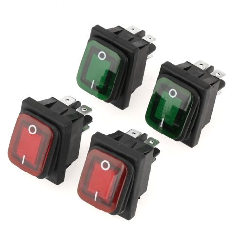 4Pcs Boat Rocker Switch, Waterproof Switch, Mini SPST ON-OFF Type ...