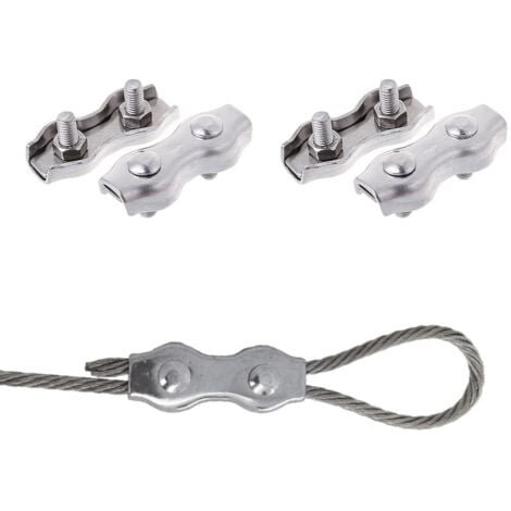 Steel Cable Clips, Rope Clips, Duplex Clips, M4 Double Cable Clips ...