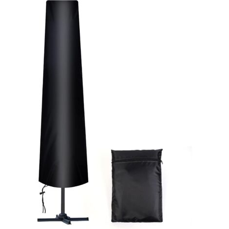 Straight Parasol Cover Ø 300 cm, 210D Oxford Protective Cover for ...