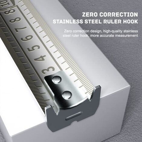 Anti corrosion Stainless Steel Retractable Metric Ruler Waterproof Stainless Steel Measuring Tape Metal Hollow Measuring Tape Anti fall and