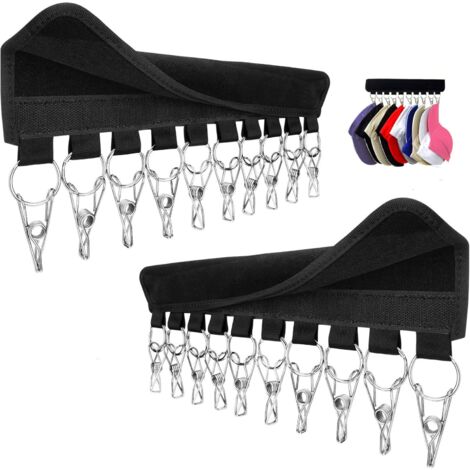 Hat Hanger Organizer, Cap Rack, Multifunctional Hanger (2 Packs)