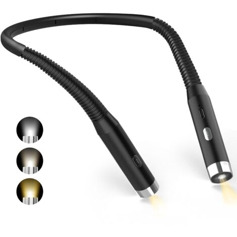 Neck Reading Light, Rechargeable Bedside Reading Lamp, USB LED Reading ...