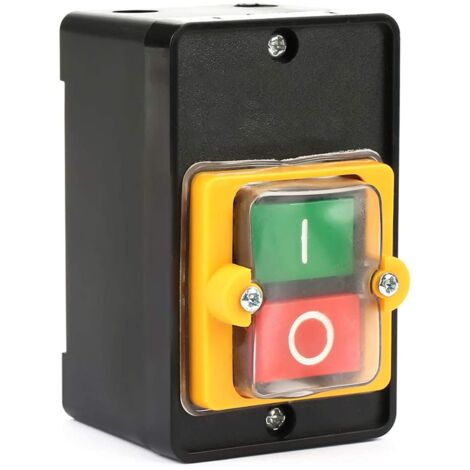 Push Button Switch, AC 220V/380V 10A Waterproof Power Control Button ...