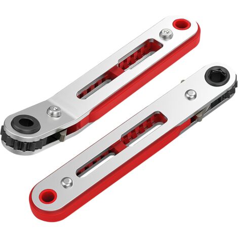2Pcs Mini Ratchet Wrench Flat Head Elbow Head 1 4 Inch Reversible Ratchet Screwdriver Ratchet Wrench Screwdriver
