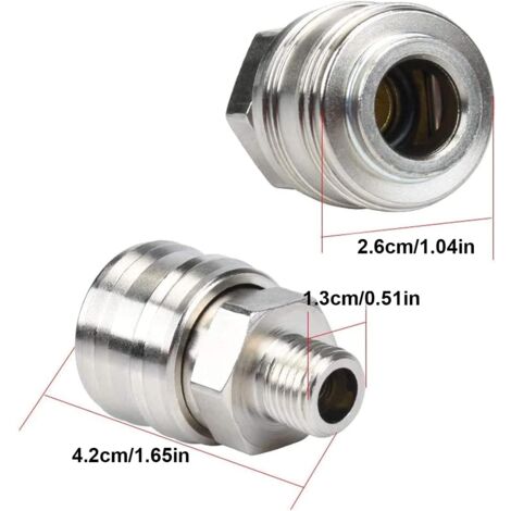 Compressor Quick Connector, 10Pcs 1/4" BSP Compressor Fittings ...
