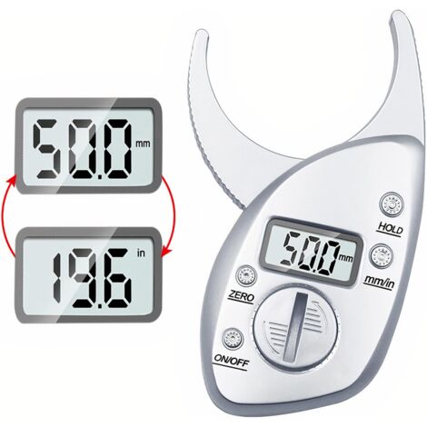 LCD Digital Body Fat Clamp, Body Fat Gauge for Calculating Body Fat ...