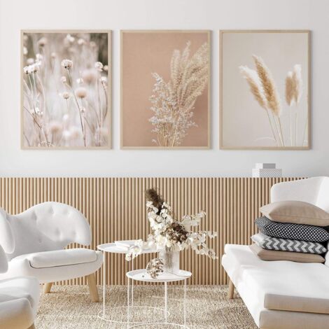 Painting Prints On Canvas Pampas Grass Plants Nature Landscape Dried ...