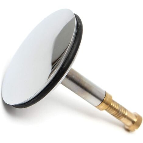 Universal Bathtub Plug Ø 43 mm, Brass Drain Plug with Chrome-Plated ...