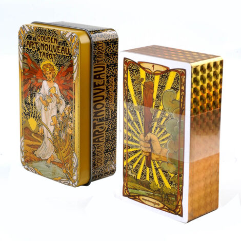 78 Tarot Card Deck, Art Nouveau Style, Suitable for Beginners, Metal ...