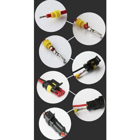 Waterproof Connector 12V, Waterproof Electrical Connector Plug Male and ...