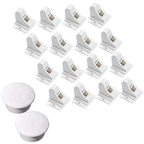 16 Pack Copy Security System, Drawer Lock System, Strong 3M Adhesive ...