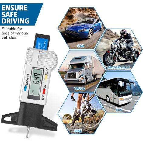 Digital Tire Depth Gauge, Tire Depth Gauges, Digital Depth Gauge with ...