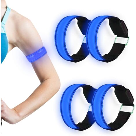 LED Light Up Armband, Reflective LED Running Armband, Adjustable ...
