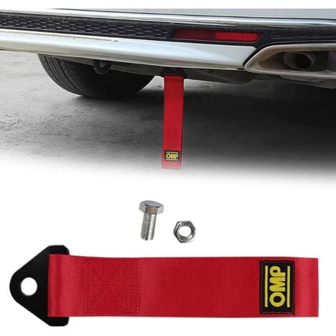 Car Tow Rope Racing Tow Strap Auto Tow Ropes Racing Tow Rope Nylon Tow Ropes for Vehicle Front Rear Bumper 1pc