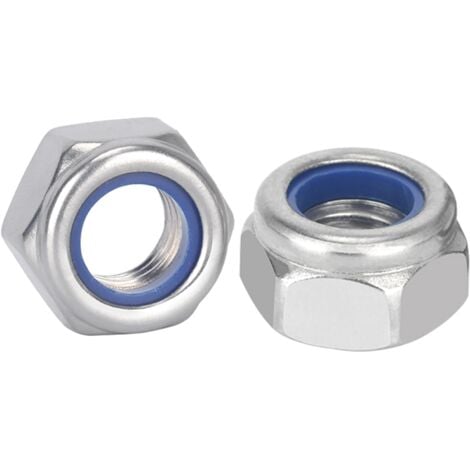 Self-locking M8,50 Pieces Lock Nut Stainless Steel V2A A2 DIN 985 Nut