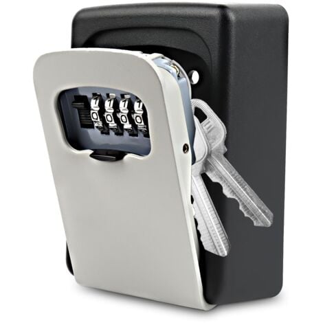 Secure Key Box, Wall Mounted Code Key Box, Waterproof Key Box, with 4 ...