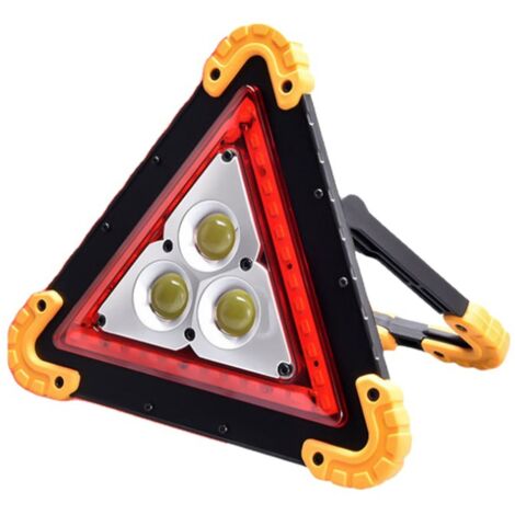 Triangle Warning Sign, LED Car Alarm Warning Light, 30W 4 Modes ...