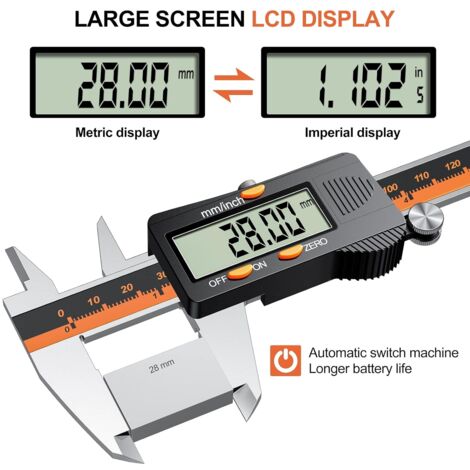 Digital Vernier Caliper, 150mm Electronic Micrometer Vernier Caliper ...