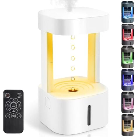 Mini 580ml USB Ultrasonic Humidifier with Water Drop Shape Anti-gravity ...