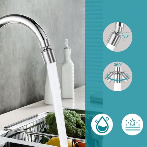 Flexible Faucet Head, 360 Degree Function, Dual Function Water Aerator ...