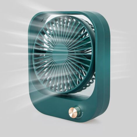 USB Desk Fan, Powerful Table Fans, Air Circulation Fans, Green