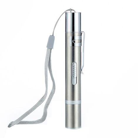 Cat 7 in 1 Laser Pointer, UV, LED Indicator, Adjustable, USB, Silver