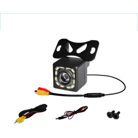 Car Rear View Camera Night Vision Ultra HD IP68 12V 170 Degree LED Black
