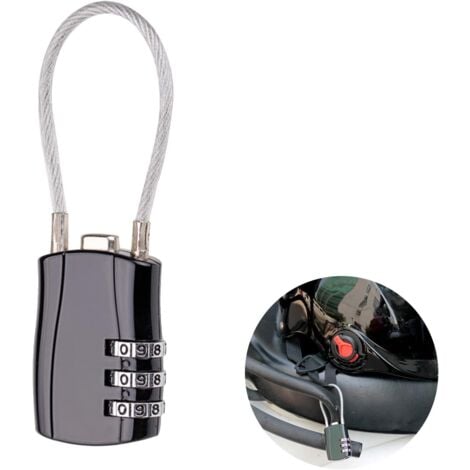 Cable Lock, Retractable Cable Lock, Digital Combination Lock, Bicycle ...