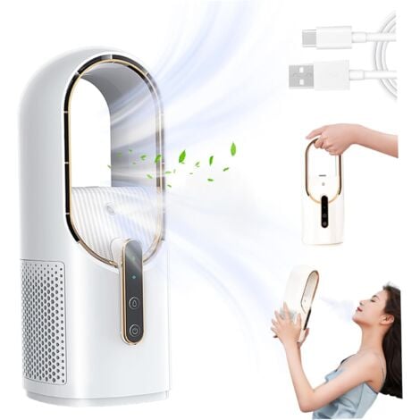 Portable Fans, Portable Fan, Desk Fan With Misting Small Table Misting Fan