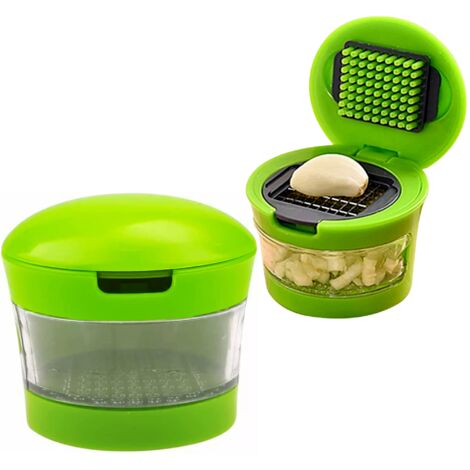 Garlic Press and Chopper Set, Garlic Chopper for Cutting and Slicing ...