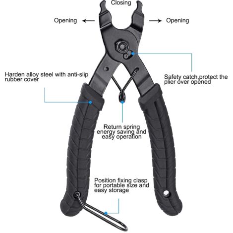 9Pcs Bike Chain Tool Set, Bike Link Pliers + Chain Breaker Tool + Chain ...