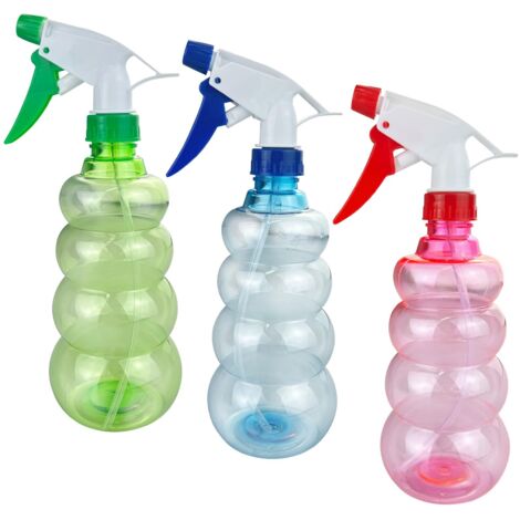 Pack of 3 500ml Empty Plastic Spray Bottles, Plant Sprayers, Water ...