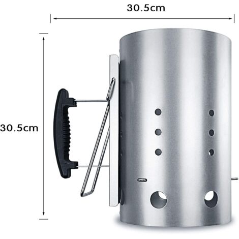 30cm x 19cm Chimney Starter for 7416 or Other Charcoal Barbecues ...