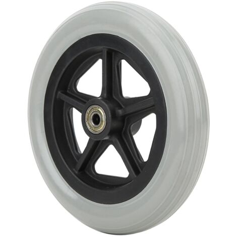Wheelchair Front Wheels, 7 Inch Front Caster, Non-Slip Rubber Wheels ...