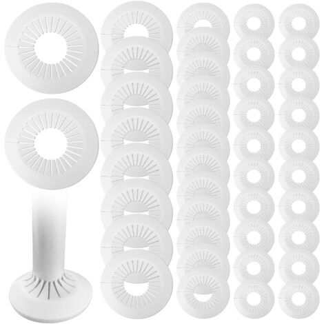 42 Pieces Plastic Pipe Clamps for Hose, 8mm/10mm/17mm/41mm Diameter ...