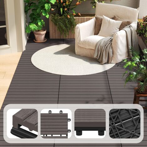 Floor tile Covering Tile 30x60cm for garden terrace plug-in system for ...