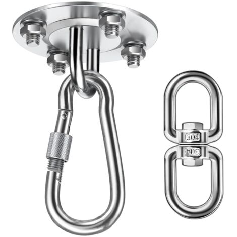 Heavy Duty Ceiling Hook 400kg Capacity,360°Rotation Stainless Steel ...