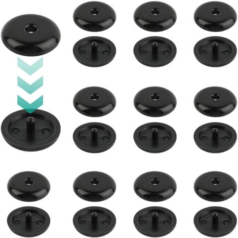 Lock Buttons, 10 Pairs Black Seat Belt Stop Button, Universal Seat Belt ...