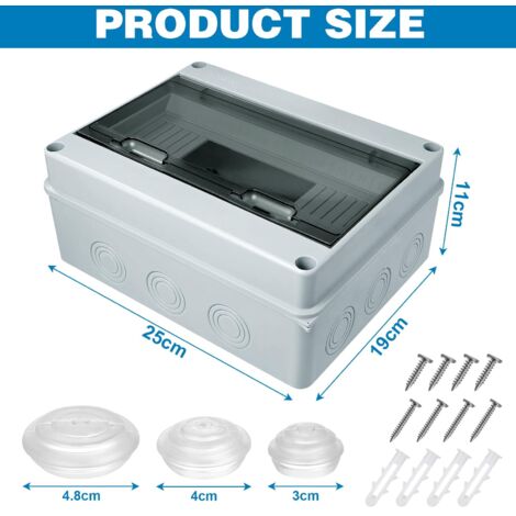 Waterproof Outdoor Electrical Box, IP65 Surface Mounted Distribution ...