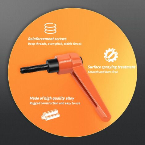 Adjustable Clamping Lever Handle,M6-40mm Clamping Handle,Male Thread ...