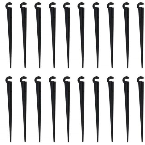 100 Pcs C-Shaped Garden Hose and Water Pipe Ground Anchor Stakes