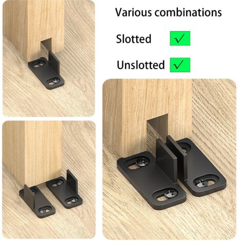 Sliding Door Guide, Barn Door Floor Guide, Non-Slotted Adjustable ...