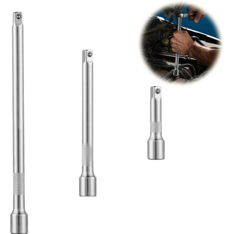 3/8 ratchet extension, 3/8 extension 75 mm, 150 mm, 200 cm, chrome ...