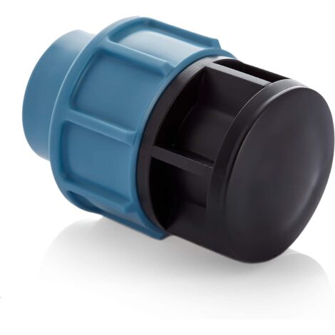 Plastic water pipe plug with 25mm compression fitting