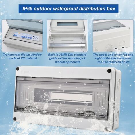 Waterproof Electrical Box, Outdoor Waterproof Electrical Box IP65 18 ...
